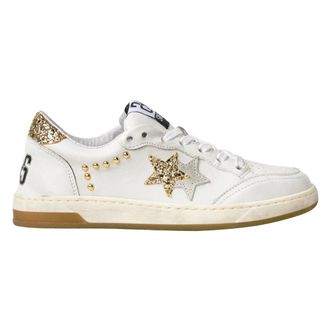 2Star 2Star, Femme, Chaussures, Blanc, Taille: 38 EU Baskets Basses en Cuir Souple