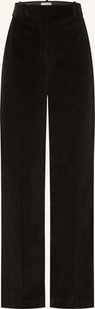 Circolo 1901 Circolo 1901 Marlenehose Aus Samt schwarz