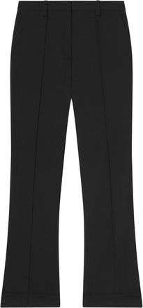 A.L.C. pantalon droit à design plissé - BLACK