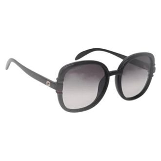 Gucci Lunettes de soleil en plastique doccasion - Femme - Pre-owned - Noir - Taille: ONE Size