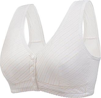 Generic Sous-v&ecirc;tements respirants et boutonn&eacute;s sur le devant pour les m&egrave;res moyennes et &acirc;g&eacute;es - Confortable pour les femmes - Soutien-gorge fin sans cadre pou