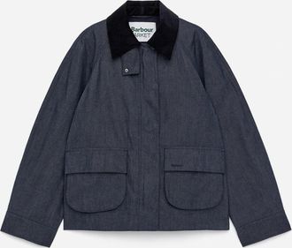 Arket Und Barbour Gewachste Denimjacke -Blau