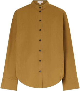 Alaia Femme, Blouses et Chemises, Brun, Taille: 38 FR Layered Poplin Shirt