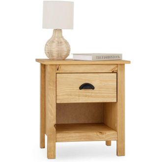 IDIMEX Table de chevet TILLY H 50 cm en bois massif - Finition laqu&eacute;e