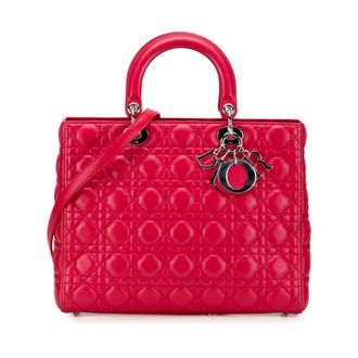 Dior Pre-owned Leder Henkeltasche - - Pre-owned - Damen - Rot - ONE SIZE