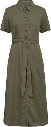 Part Two Femme, Robes, Vert, Taille: 48 FR &Eacute;l&eacute;gante Robe en Lin