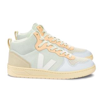 Veja V-15 Suede Jade White Multico Sneakers - - Shoes - Damen - Mehrfarbig - 36 EU