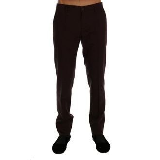 Dolce & Gabbana Homme, Pantalons, Violet, Taille: XS Pantalon de costume formel
