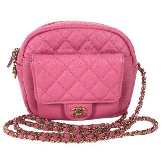 Chanel Pre-owned Cuir sacs-chanel - Femme - Pre-owned - Rose - Taille: ONE Size