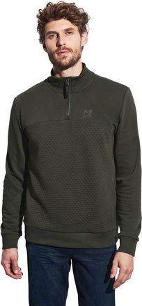 Street One Men Herren Troyer Strukturpullover
