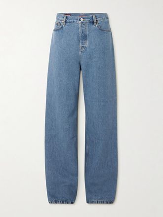 Gucci Tief Sitzende Boyfriend-jeans - Blau