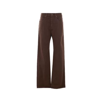 Brunello Cucinelli Zeitgen&ouml;ssische lockere Hose - - Jeans - Damen - Braun - L