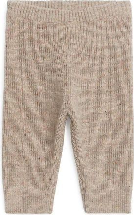 Arket Gestrickte Wollhose -Beige