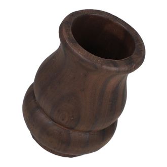 NUOBESTY Holzblumenvase Vintage Stil Dekorative Tischvase aus Holz f&uuml;r Trockenblumen und Frische Pflanzen Wohnzimmer Deko Modern Rustikale Holzvase f&uuml;r B&uuml;ro un