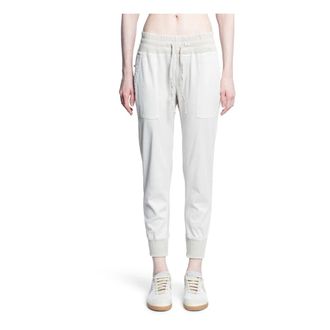 James Perse Lyocell Baumwoll Jersey Elastische Taille Hose - - Trousers - Damen - Beige - L