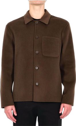Officine Générale Homme, Vestes, Brun, Taille: M Hamilton Overshirt