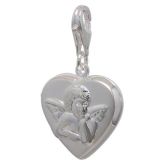 Melina 925 Charms Pendentif coeur-médaillon Argent 925
