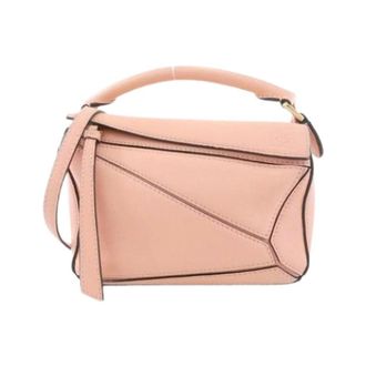 Loewe Pre-owned Puzzle Calf Shoulder Bag - - Pre-owned - Damen - Rosa - ONE SIZE