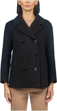 Max Mara Damen, M&auml;ntel, Schwarzk, XLGr&ouml;&szlig;e