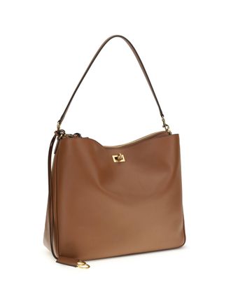 Balenciaga Womens Rodeo Shoulder Bag New Tan Calf Leather Bos Taurus