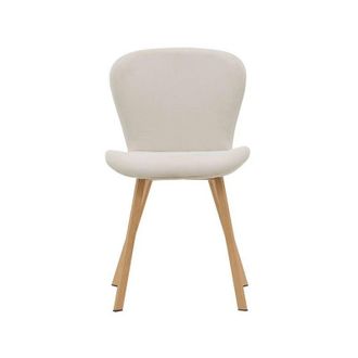 ebuy24 Lilja Esszimmerstuhl beige, Eiche dekor