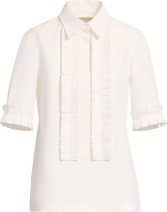 Elie Saab chemise à effet plissé - Tons neutres