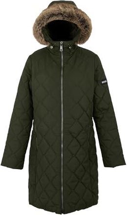 Regatta Fritha III Longline Veste rembourrée pour femme Kaki foncé Taille 46, kaki foncé, 46