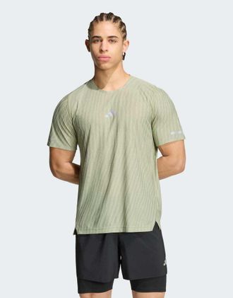 adidas Adi365 climacool+ funktionelles T-Shirt in Tent Green / Halo Green-Gr&uuml;n