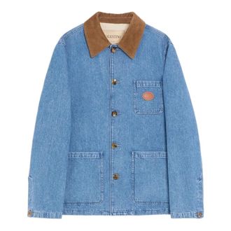 Valentino Giubbino Jeansjacke - - Jackets - Herren - Blau - S