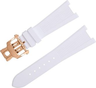 Generic TYKHGFS for Strap for Watchband 5711/5712 Interface Wristband Accessories Fluororubber WatchBands Gold End Link