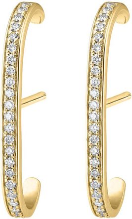 Edenly Ohrstecker mit Pavé-Besatz Frische - Ellis - 18 Karat Gelbgold und Diamanten