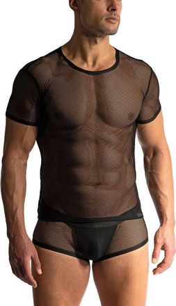 MANstore T-Shirt M2424 Casual Tee trendiges Meshgewebe - angenehm weich - aufregend und sinnlich