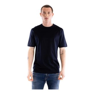 Paolo Pecora Homme, Tops, Bleu, Taille: L T-shirt en jersey