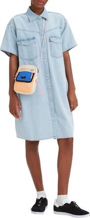 Levi's Damen Elowen Western Dress Indigo Stonewash (Blau) XL