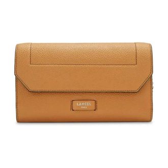 Lancel Ninon Geldb&ouml;rse Braun Kette Leder - - Bags - Damen - Braun - ONE SIZE