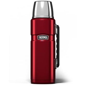 Thermos Thermoskanne/Thermosflasche für Lebensmittel, 1,2 l, Edelstahl, Rot