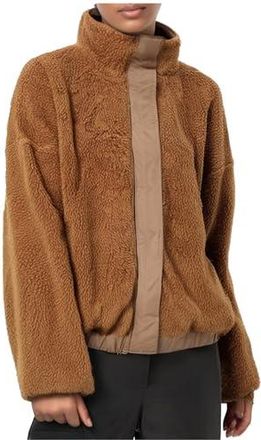 Generic 2026 Vestes pour femmes Faux manteaux courts courts, marron, XXL