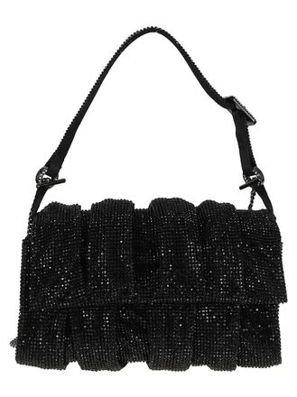 Benedetta Bruzziches Hobo Bags - Metal Mesh And Silk Satin Shoulder Bag - Gr. unisize - in Schwarz - f&uuml;r Damen