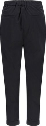 Kiton Stretch Cotton Poplin Trousers - Black