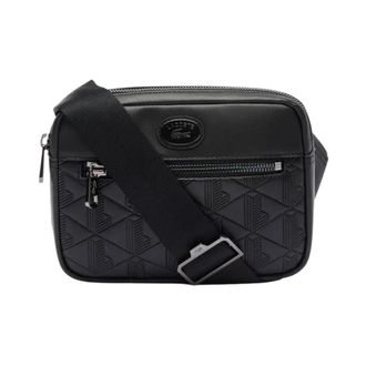 Lacoste Reporter Monogramm Tasche Urbaner Stil - - Bags - Herren - Schwarzk - ONE SIZE