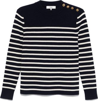 Chloé Gestreifter Pullover - Blau