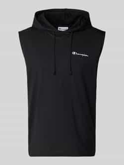 Champion Hoodie mit Label-Stitching