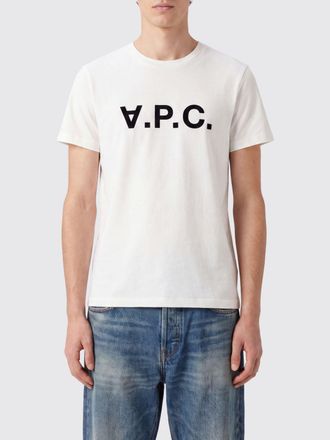 A.P.C. A. P.C. T-shirt en coton biologique avec logo imprim&eacute; contrastant