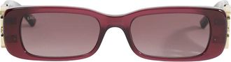 Balenciaga Dynasty Rectangle Sunglasses