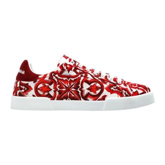 Dolce & Gabbana Portofino Sneakers - - Shoes - Herren - Rot - 42 EU