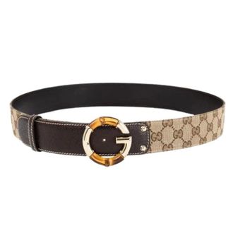 Gucci Ceinture Pre-owned Bamboo - Femme - Pre-owned - Brun - Taille: ONE Size