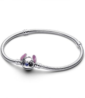 Pandora Pandora Disney Stitch Schlangen-Gliederarmband aus Sterling-Silber, aus der Disney Kollektion, Länge: 23 cm, 593738C01-23
