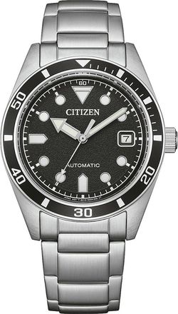 Citizen Automatik im Diver-Style Edelstahl schwarz, 38.5mm Herrenuhr NJ0221-50E