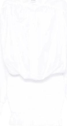 Andamane Femme, Robes, Blanc, Taille: 38 FR Rania Shirred Dress