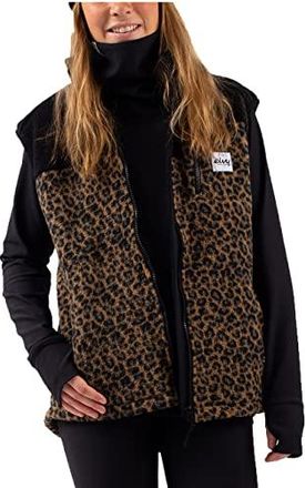 Eivy Eivy Lumberjackie Sherpa Vest Gilet en Polaire, léopard, XXL Femme
